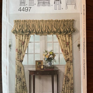 Simplicity 4497 Pattern UNCUT Sewing for Dummies Easy Fast Curtains and ...