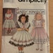 Simplicity 0662 8318 Pattern Toddler Girls Daisy Kingdom Victoriana ...