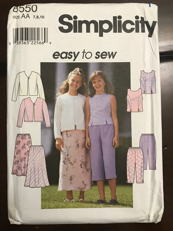 Simplicity 8550 Pattern UNCUT Vintage Easy Girl's Princess - Etsy