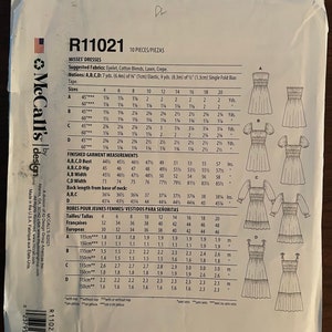 Mccalls M7946 7946 R11021 Pattern UNCUT Learn to Sew Dress Gathered ...