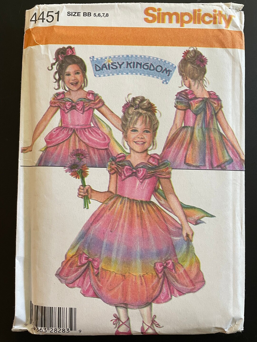 Simplicity 4451 Pattern UNCUT 2000s Daisy Kingdom Girl's Princess Dress ...