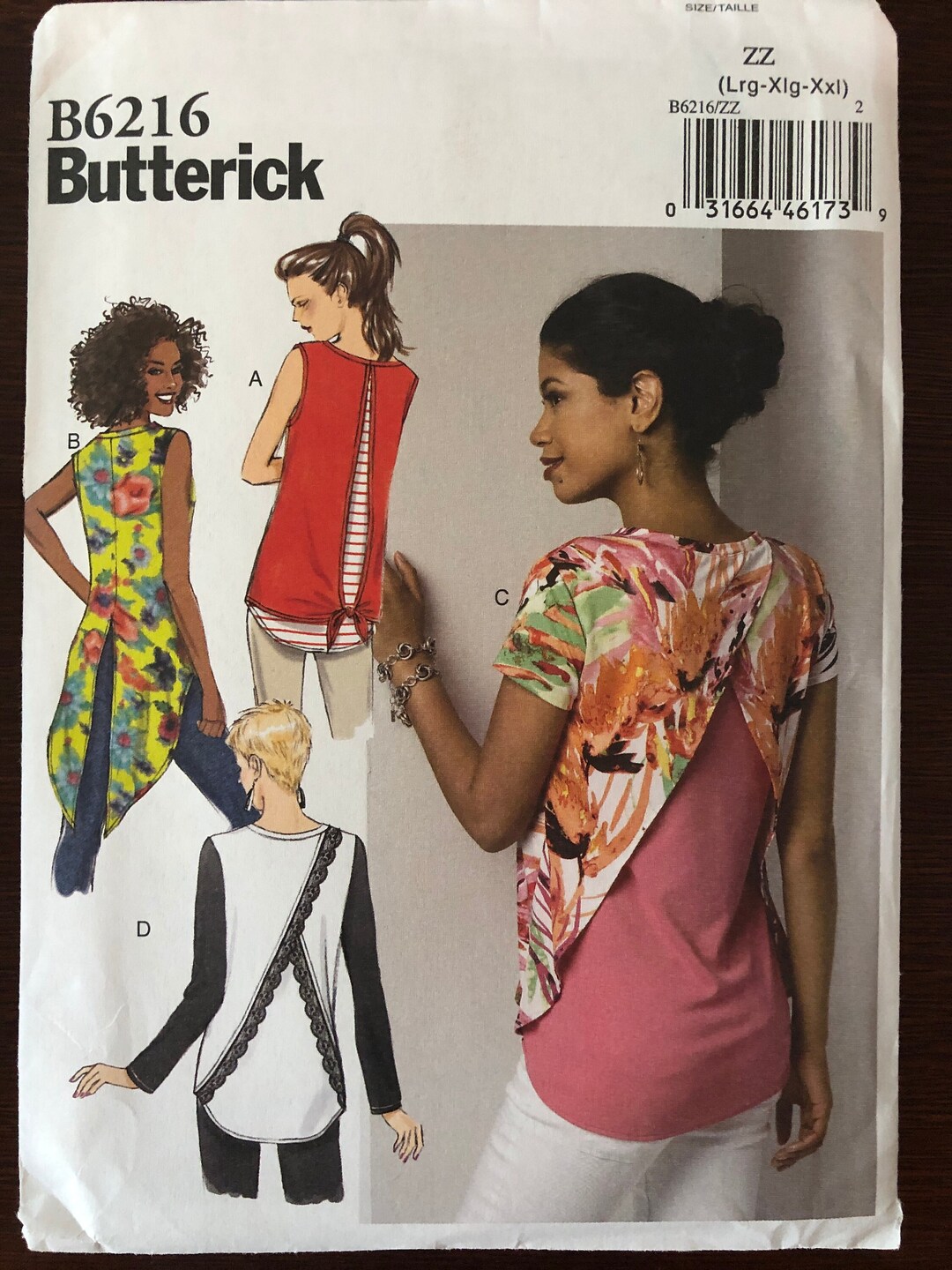 Butterick 6216 Pattern UNCUT Easy Stretch Knit Close Fitting Pullover ...