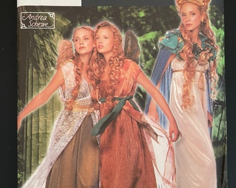 Simplicity 1728 Pattern UNCUT Andrea Schewe Costume Princess Gown White ...
