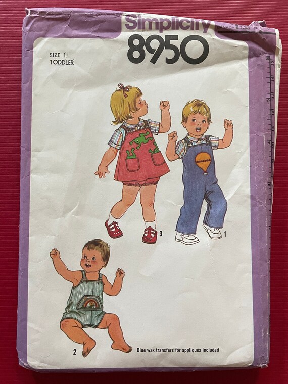 Simplicity 8950 Pattern UNCUT 1970s Vintage Toddler Baby's - Etsy