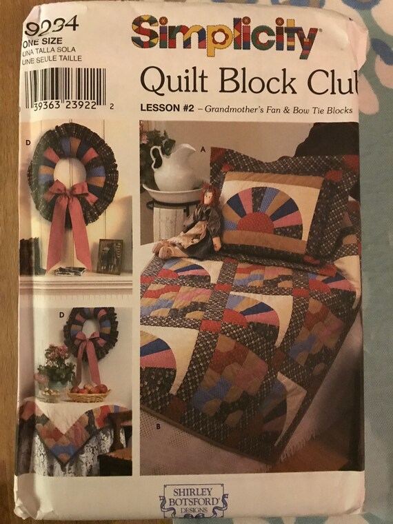 Simplicity 9234 Pattern UNCUT Shirley Botsford Designs Quilt - Etsy