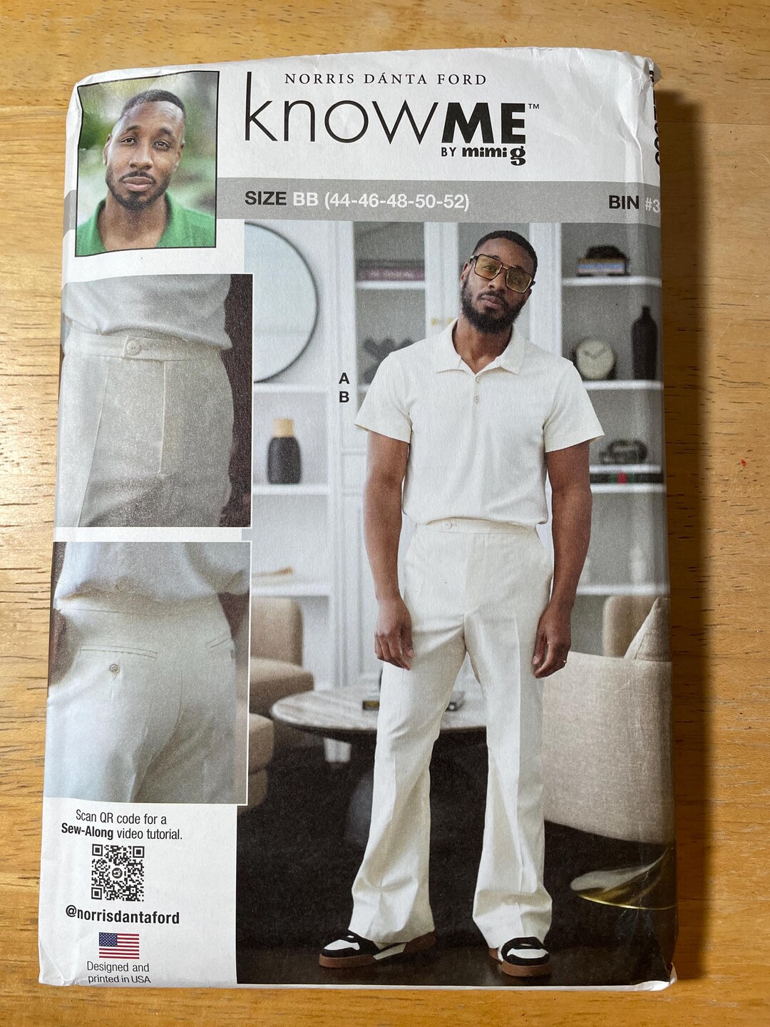 Know Me ME2035 2035 Pattern UNCUT Norris Danta Ford Mimi G Mens Knit ...