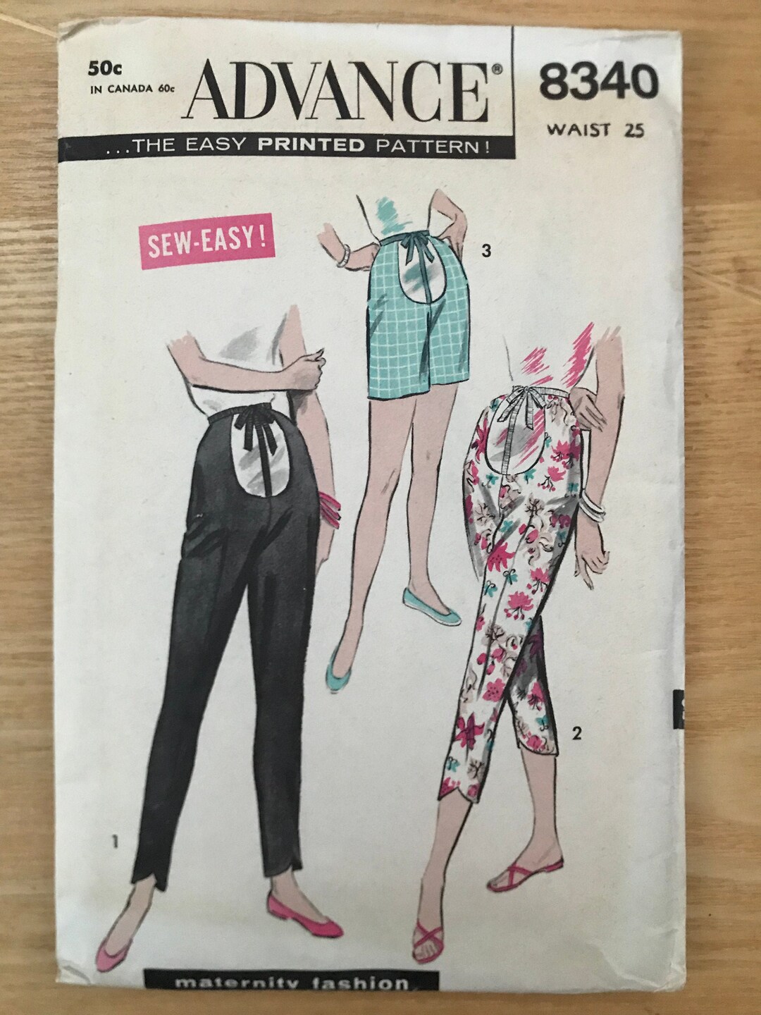 Advance 8340 Pattern UNCUT 1950s Vintage Sew Easy Maternity Fashion ...