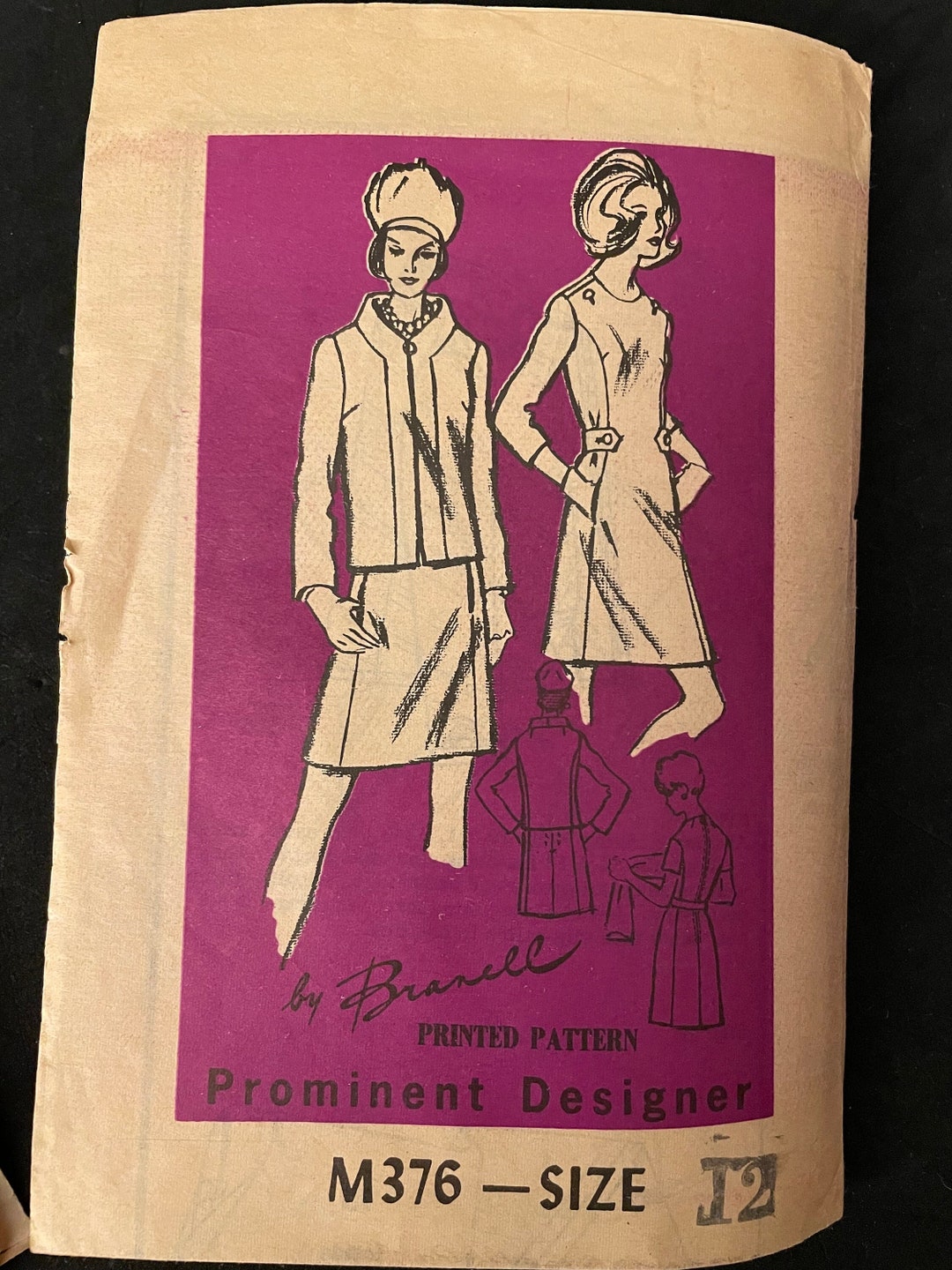 Prominent Designer Mail Order Pattern M376 376 CUT Complete Vintage ...
