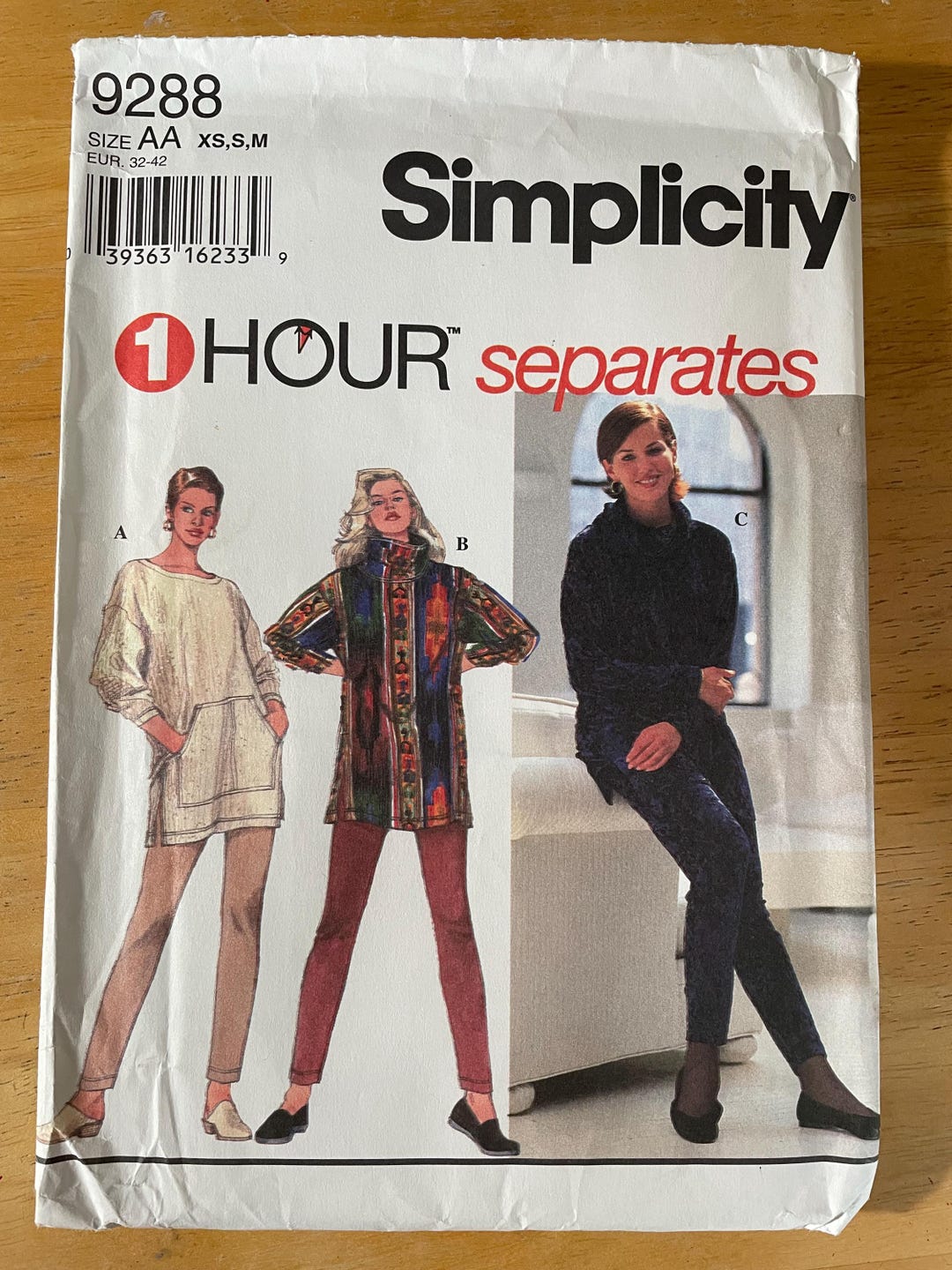 Simplicity 9288 Pattern UNCUT Easy One Hour Boat or Cowl Neck Tunic ...