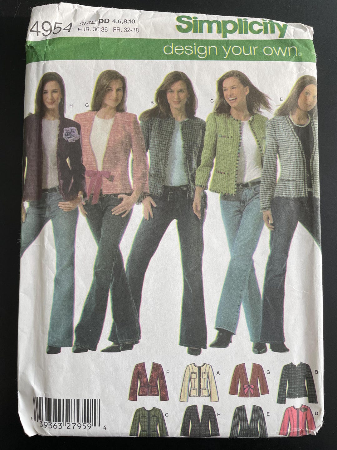 Simplicity 4954 0628 Pattern UNCUT Vintage 2000s Design Your Own ...