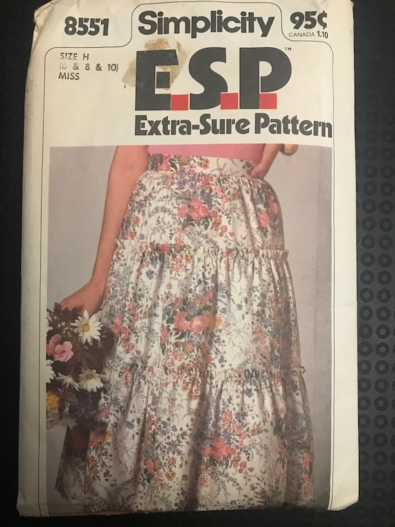 Simplicity 8551 Pattern UNCUT 1970s Extra Sure Easy Tiered | Etsy