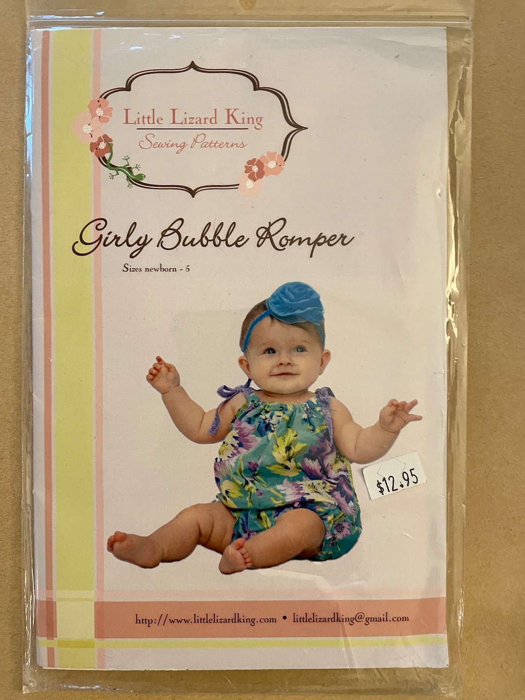 Little Lizard King Sewing Pattern UNCUT Girly Girl's Baby's Bubble ...