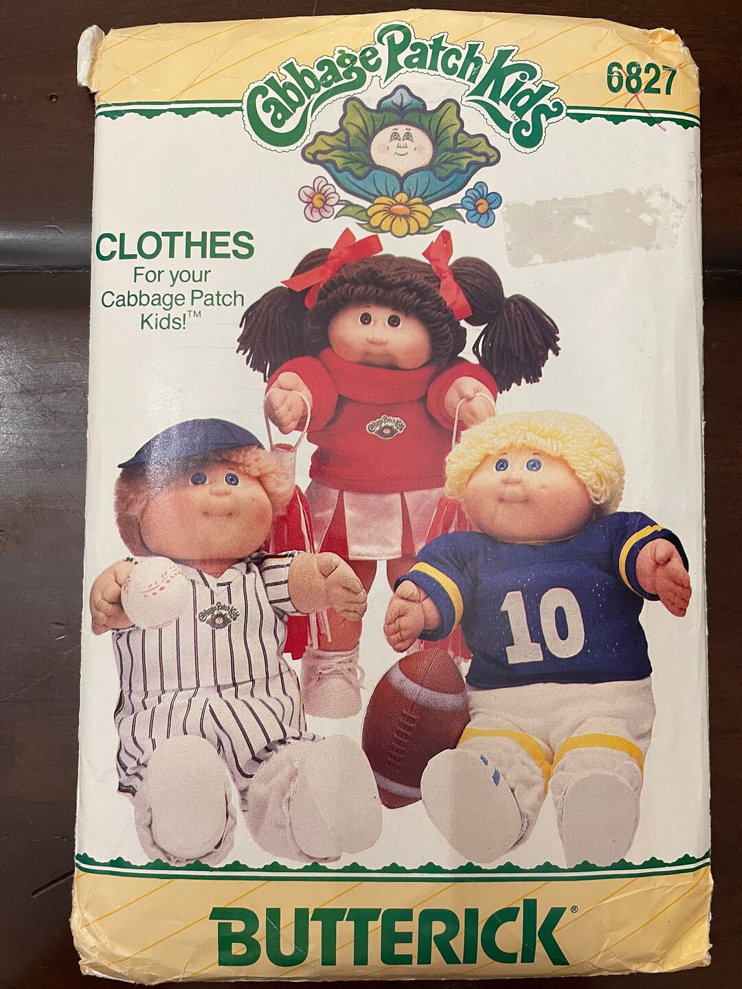 Butterick 6827 Pattern UNCUT 1980s Vintage Cabbage Patch Kids Sports ...
