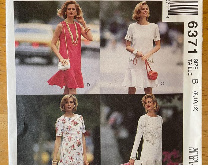 Mccalls M4346 4346 Pattern UNCUT Easy A Line Bust Darts Body Skim Dress ...