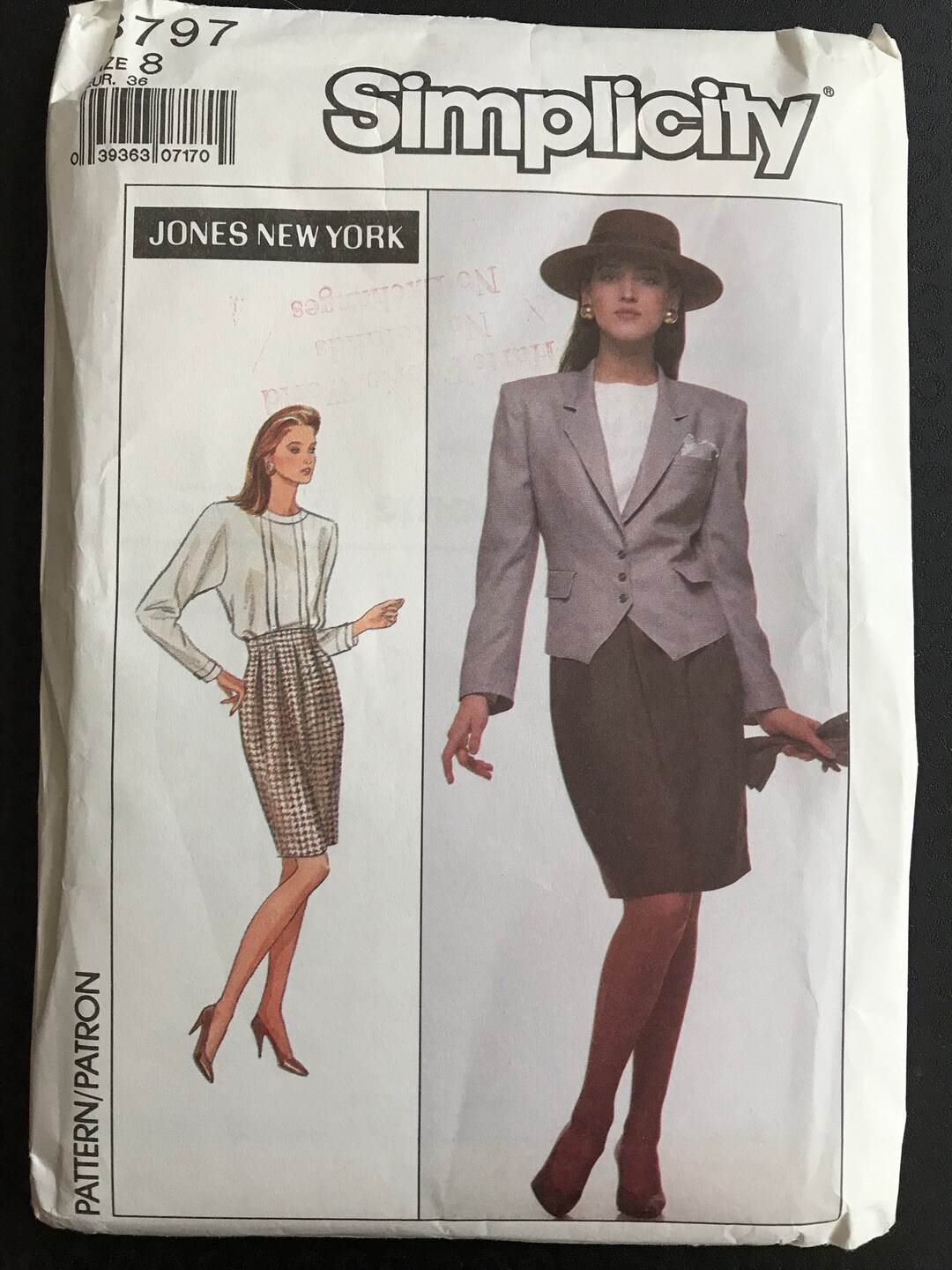 Simplicity 8797 Pattern UNCUT Jones New York Design 1980s - Etsy