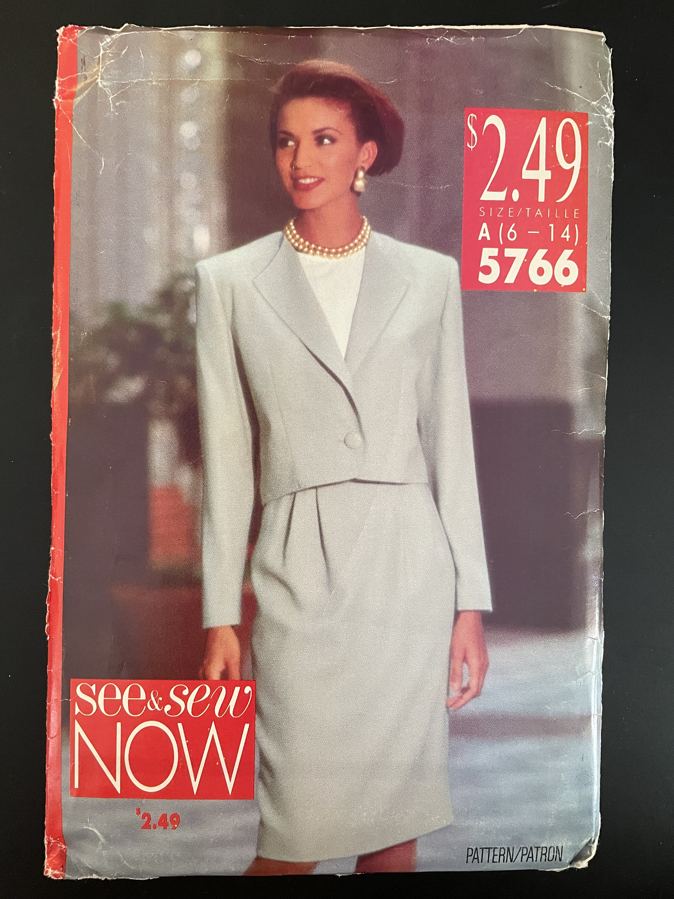 See & Sew 5766 Pattern UNCUT 1990s Vintage Very Easy Suit Set Single ...