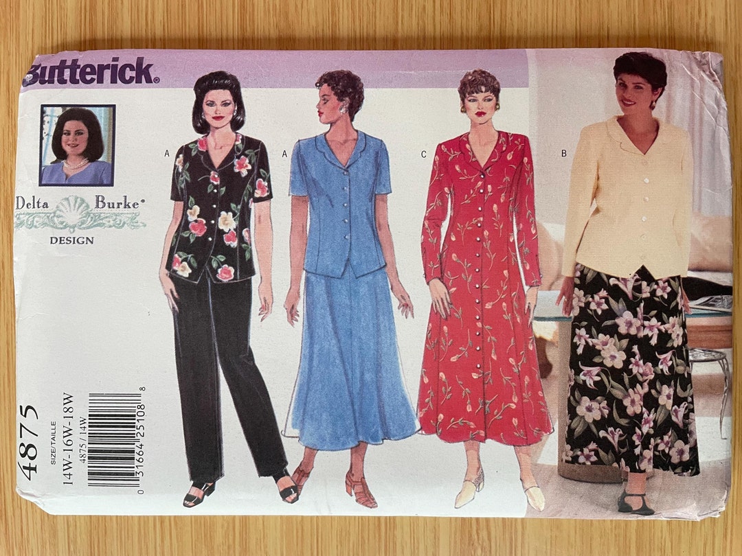 Butterick 4875 Pattern UNCUT 1990s Vintage Separates Two Piece Dress ...