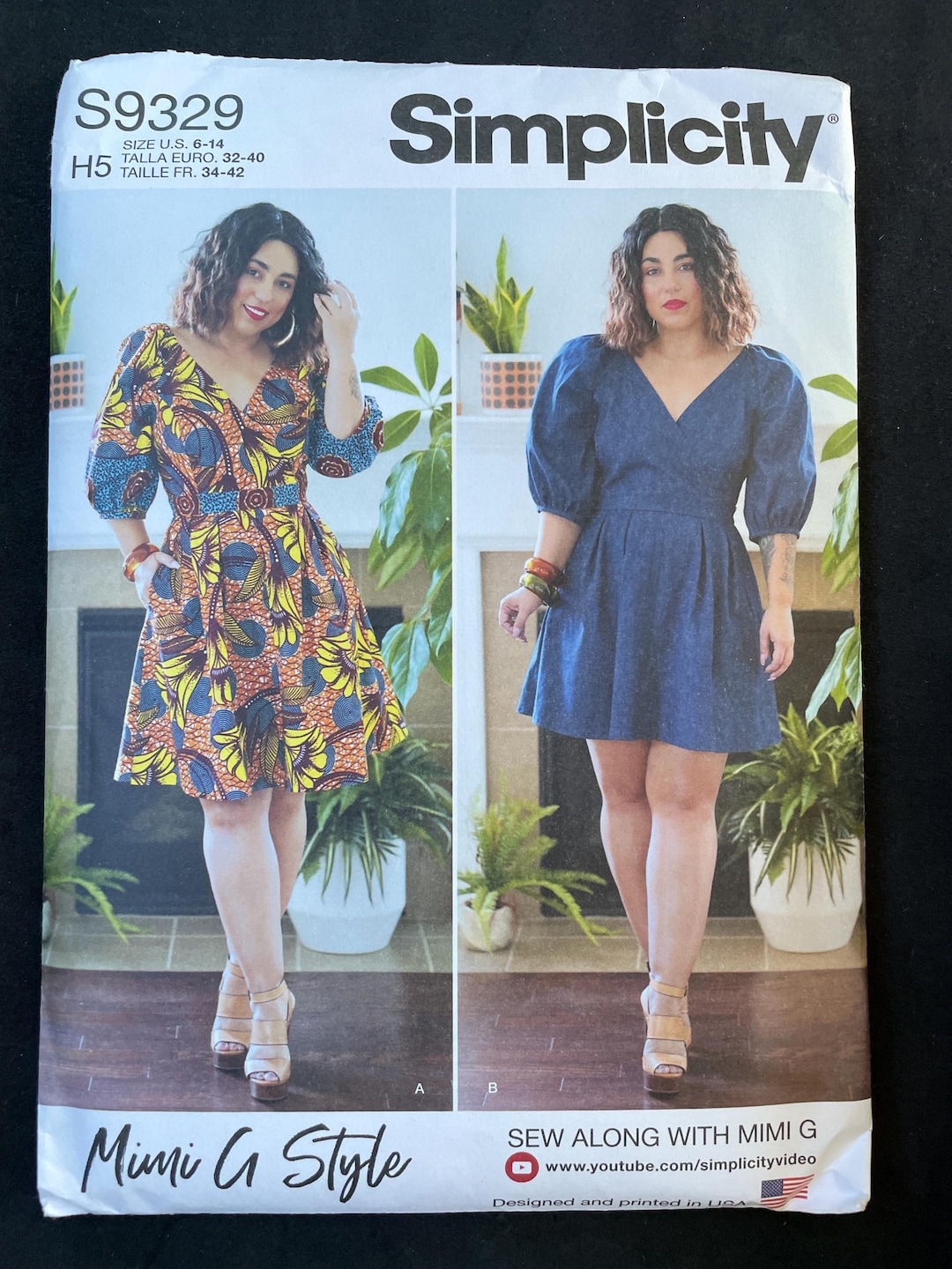 Simplicity S9329 9329 Pattern UNCUT Mimi G Style Dress Princess Seam ...