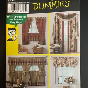 Simplicity 4497 Pattern UNCUT Sewing for Dummies Easy Fast Curtains and ...