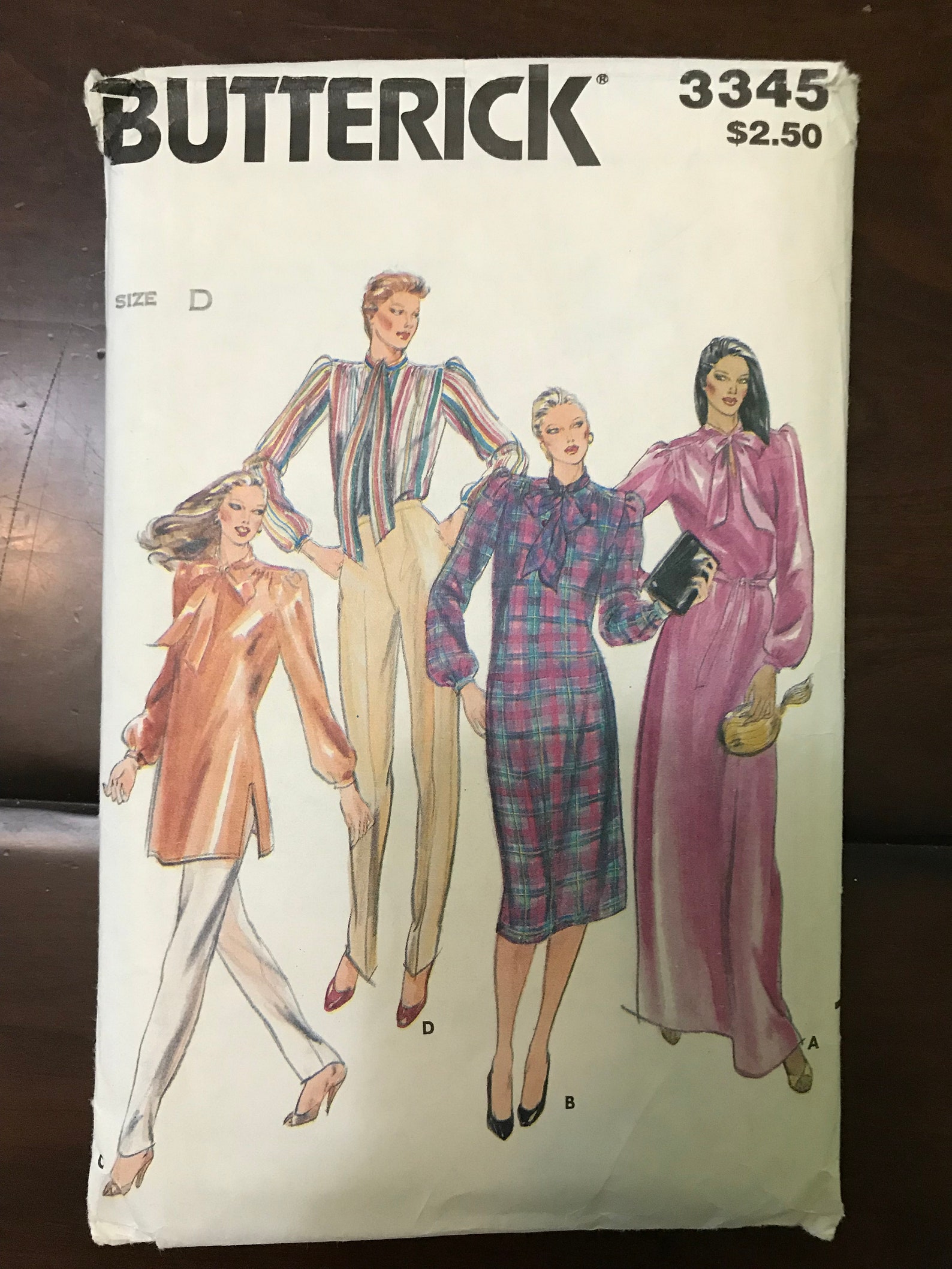 Butterick 3345 Pattern CUT Complete 1980s Vintage Loose | Etsy