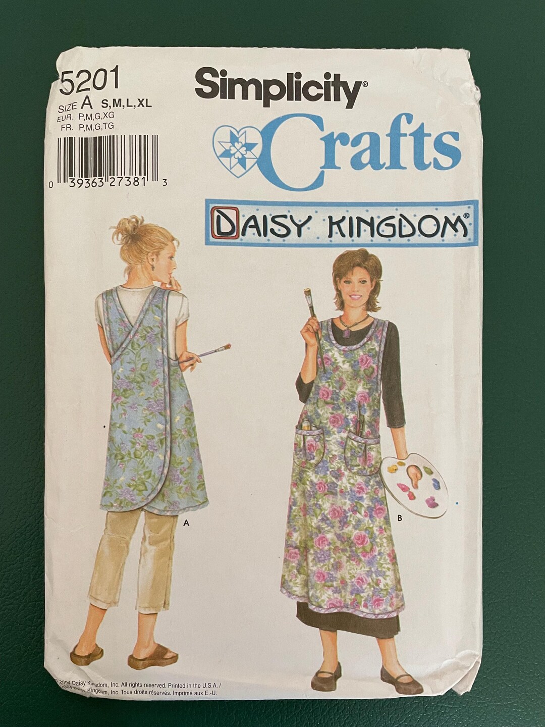 Simplicity 5201 Pattern UNCUT Daisy Kingdom Crafts Womans Back Wrap ...