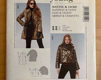 New Look A6153 6153 Pattern UNCUT Loose Fitting Boxy Coat Extended ...