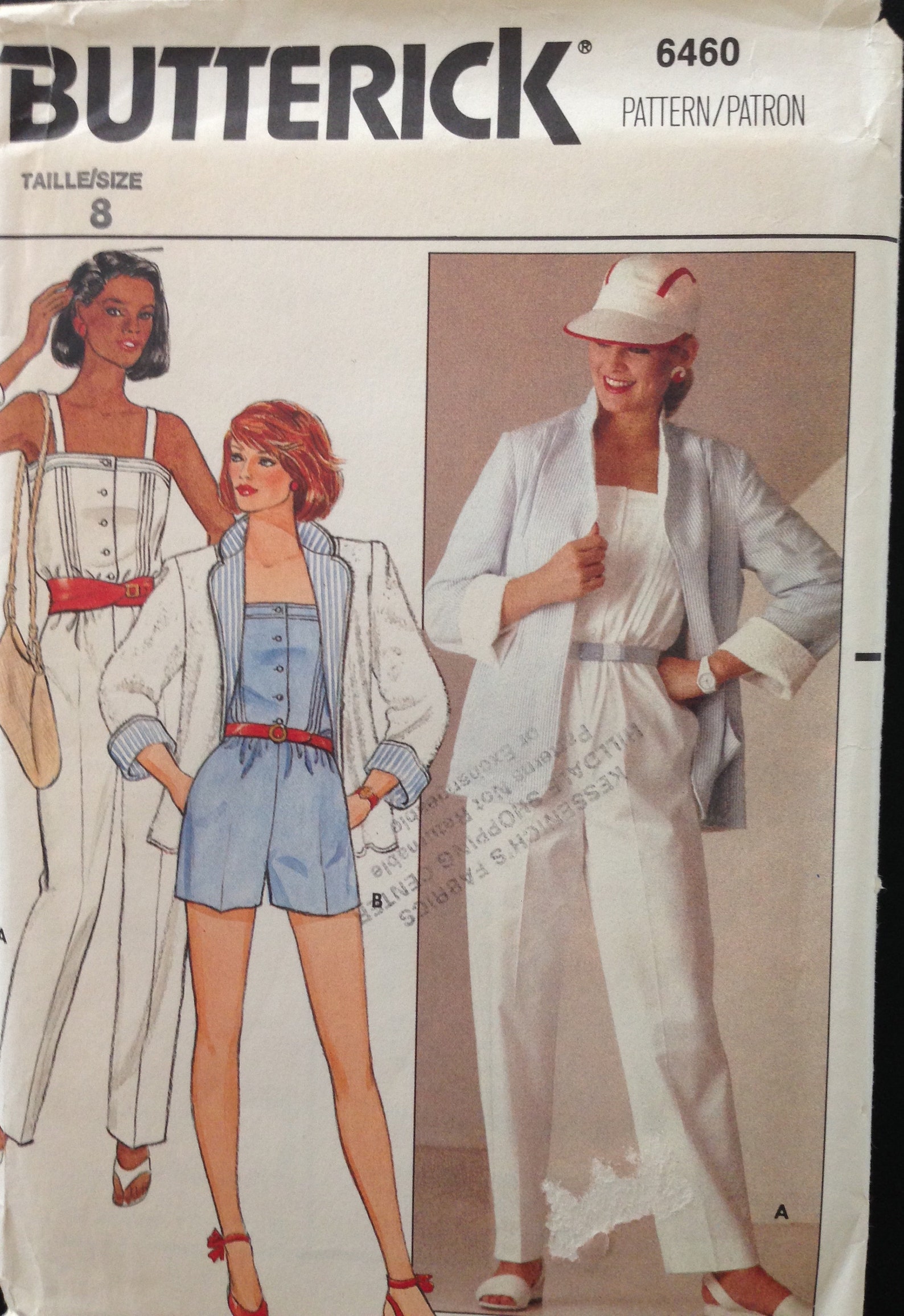 Butterick 6460 Pattern 1980s Loose Fitting Reversible | Etsy
