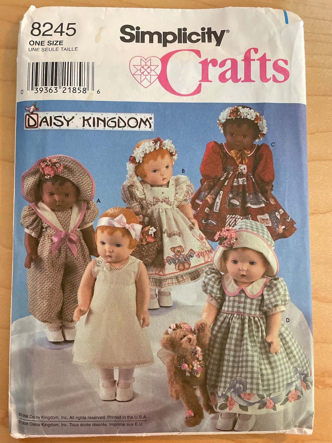 Simplicity 8245 Pattern UNCUT Daisy Kingdom Doll Clothes - Etsy