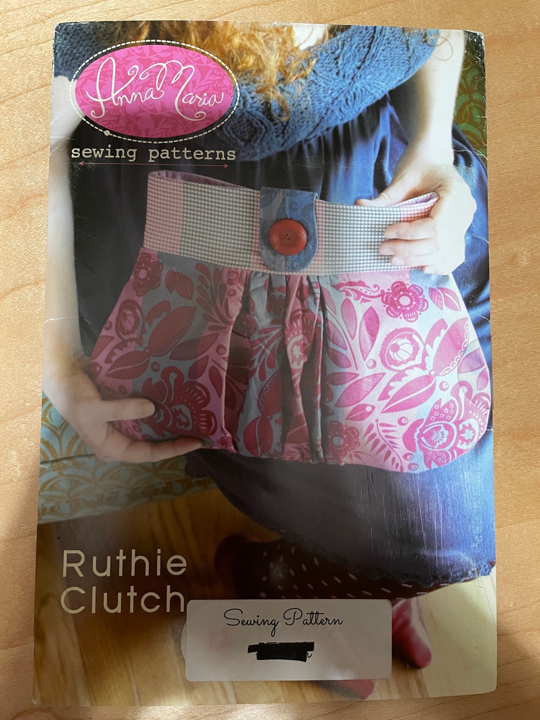Anna Maria Sewing Patterns Ruthie Clutch Pattern UNCUT Clutch Bag Purse ...