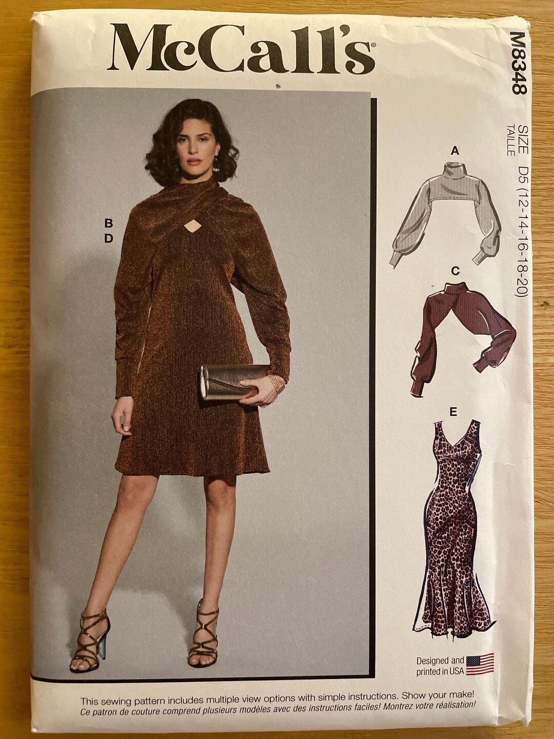 Mccalls M8348 8348 Pattern UNCUT Sleeveless Slightly Flared Dress Knee ...
