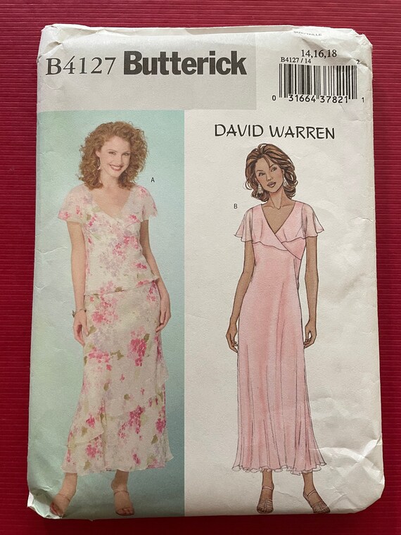 Butterick B4127 4127 Pattern UNCUT 2000s David Warren Easy - Etsy