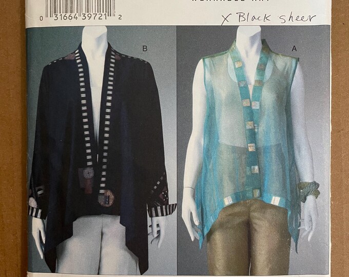 Vogue 8982 Pattern UNCUT Marcy Tilton Easy Loose Fitting Unlined Swan ...