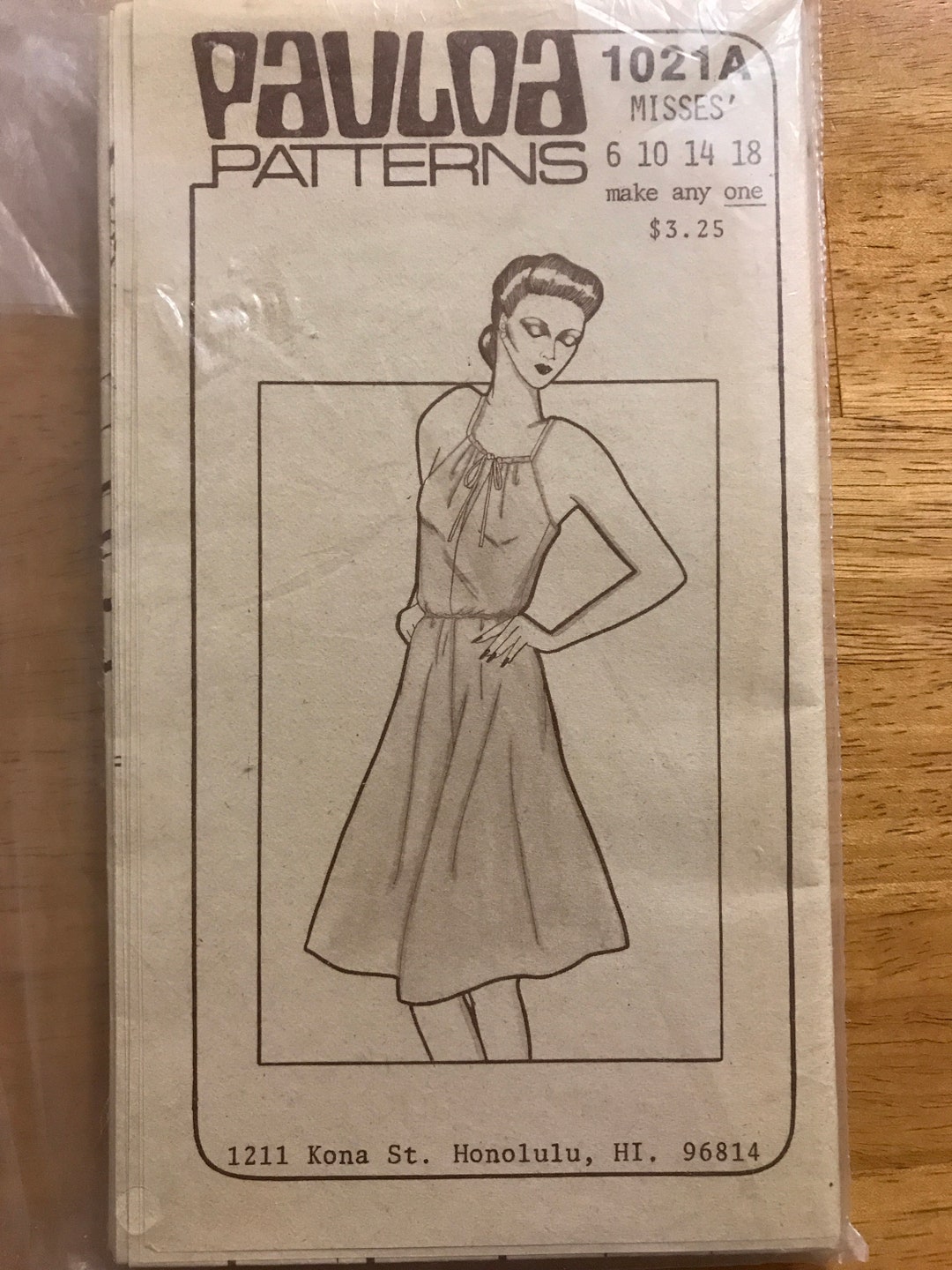 Pauloa Pattern 1021 A Pattern UNCUT Vintage Hawaiian Loose Fitting ...
