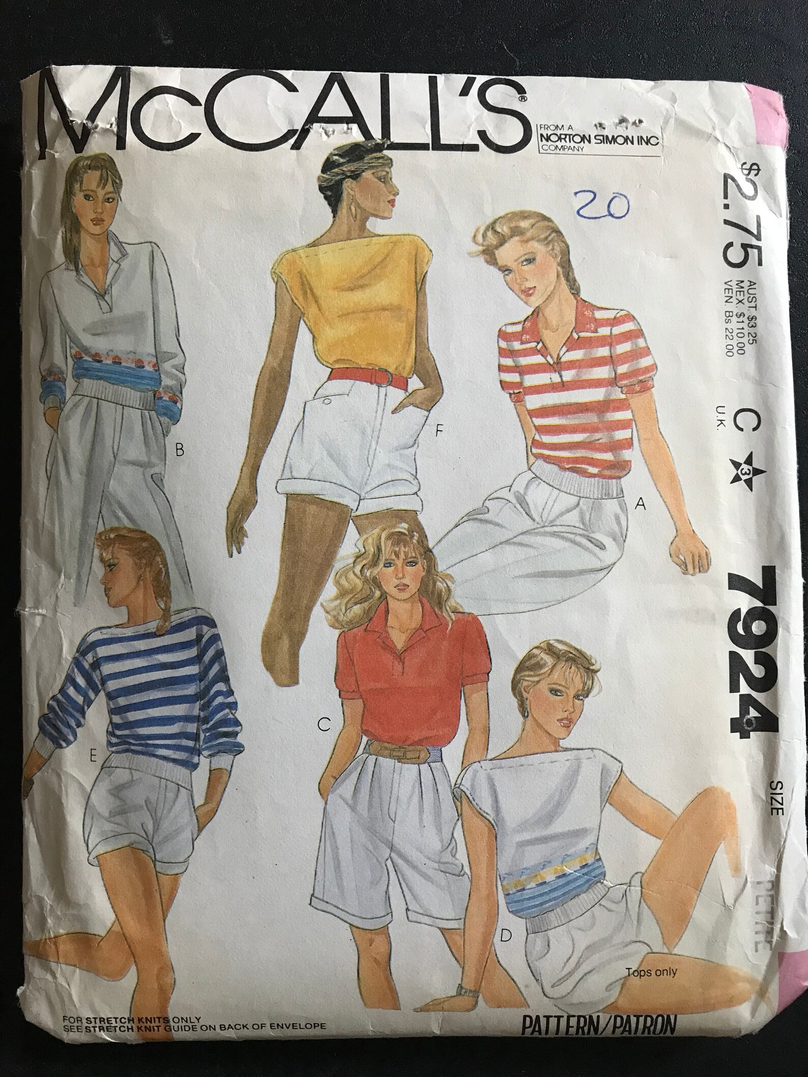 Mccalls 7924 Pattern CUT Complete 1980s Vintage Bateau or - Etsy