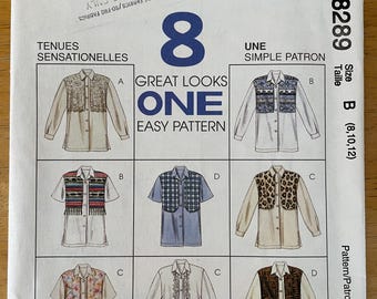 Simplicity 1067 Pattern UNCUT Asymmetrical Closure Coat With Shawl ...