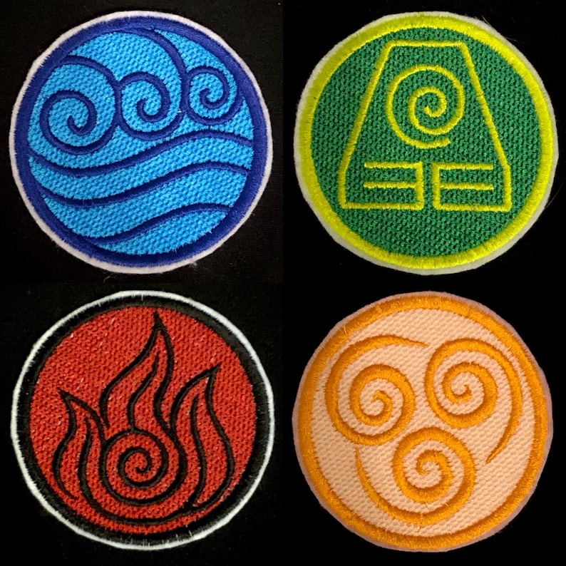 Fire Nation ATLA Avatar the last airbender patch firebending | Etsy