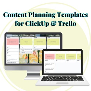 Content Planning Templates for Trello and Clickup | Social Media ...