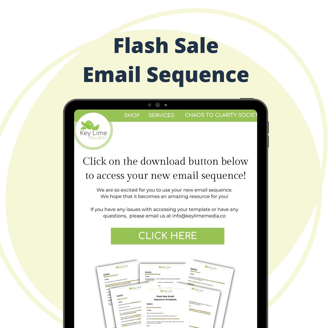 Flash Sale Email Sequence Template for Selling Digital Products | Email ...