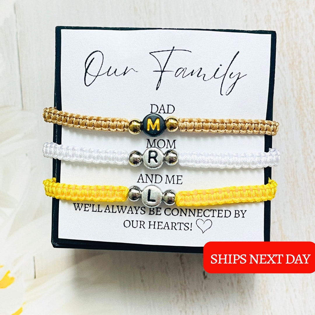 Set for 3 Family Bracelet Set Matching Bracelet for Dad, Mom and ...