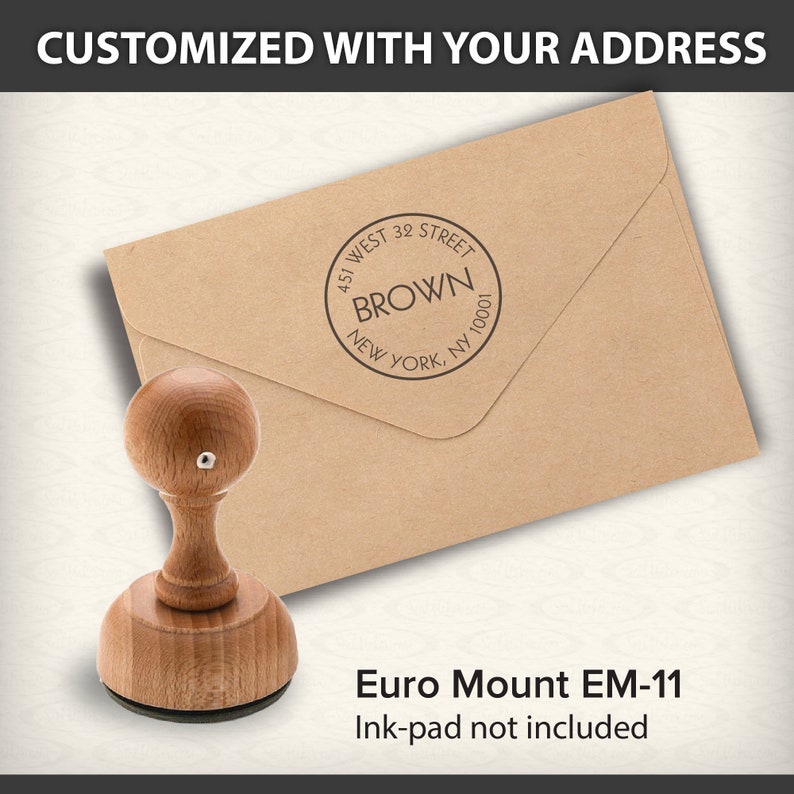 Custom Self-inking Address Stamp art Deco - Etsy