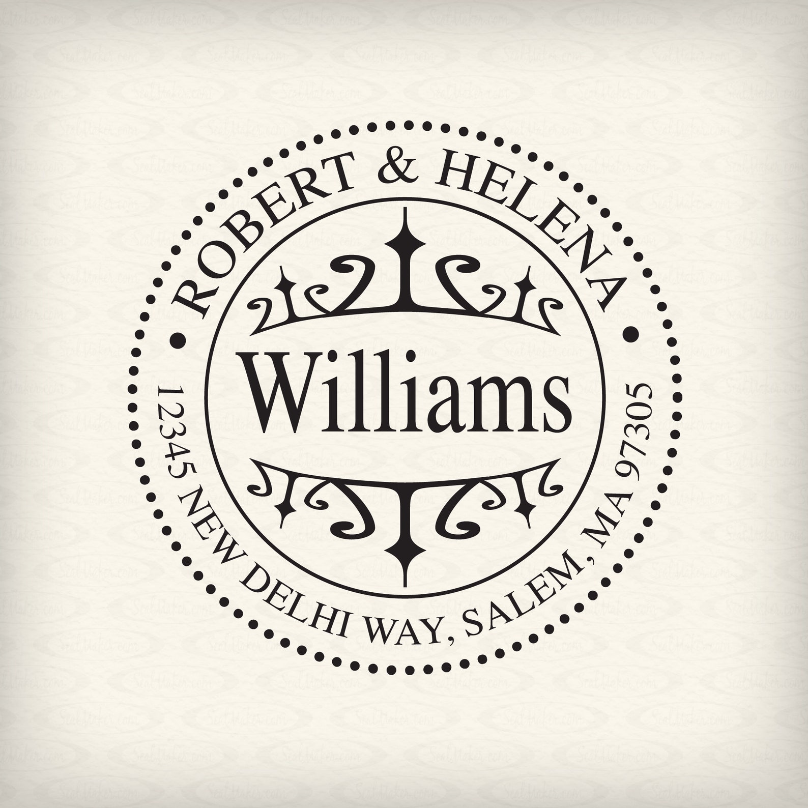 Custom Self-inking Address Stamp williams - Etsy