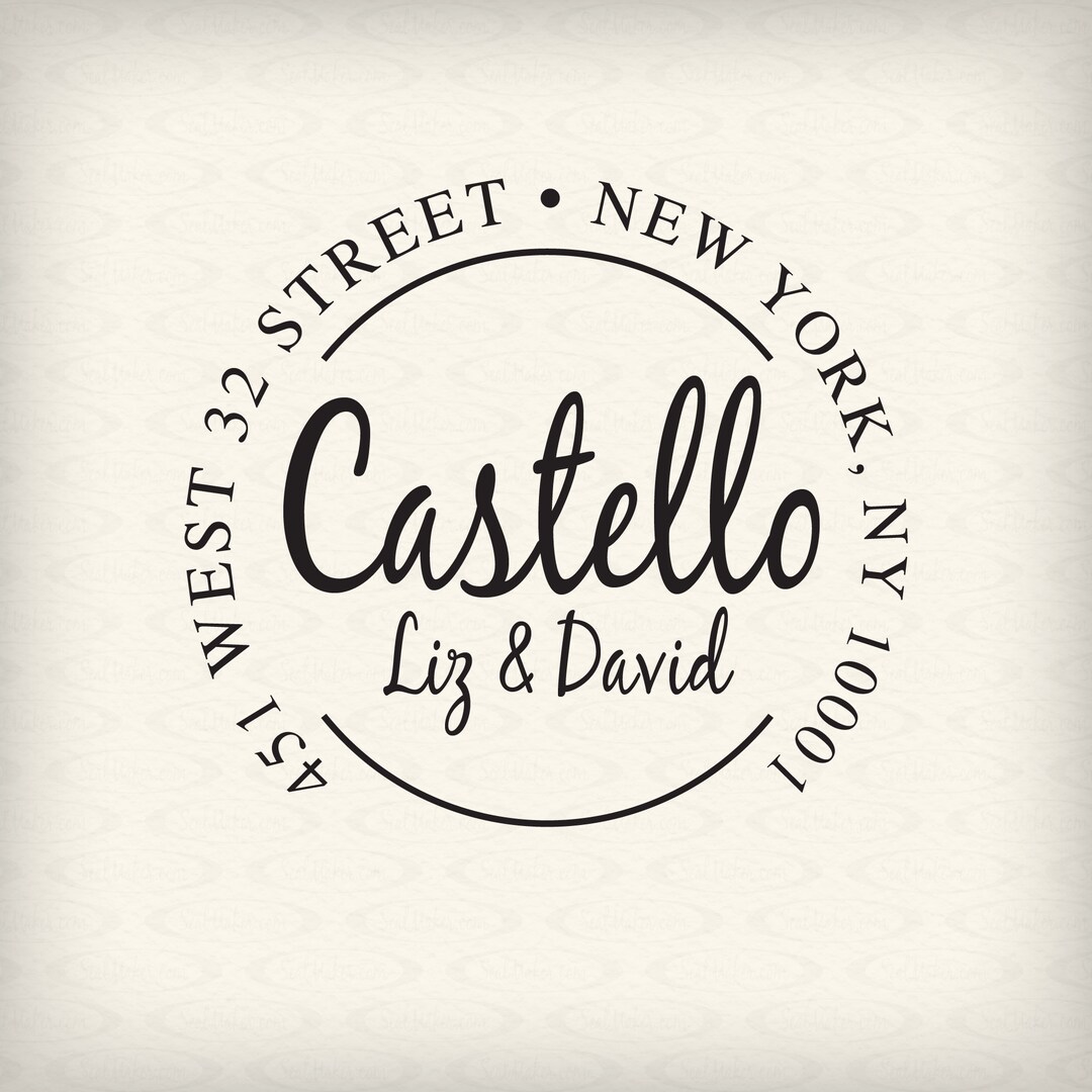 Address Stamp Self-inking Stamp Wedding Stamp Custom - Etsy