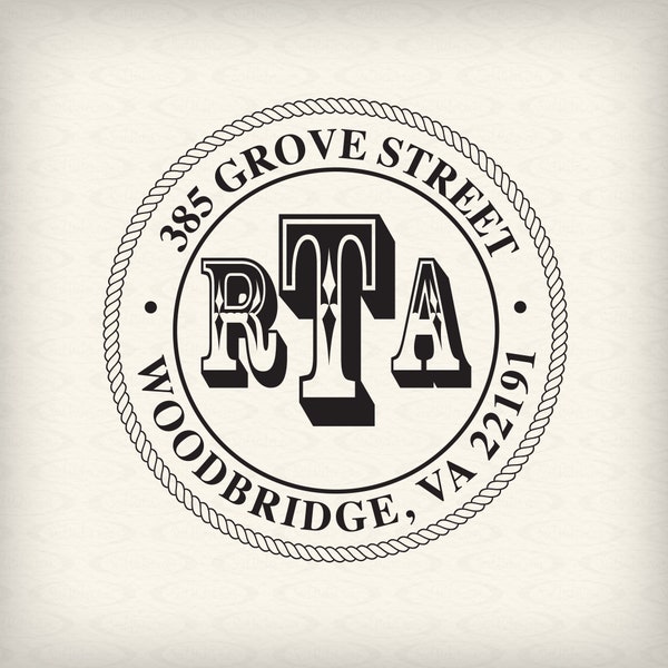 Western Address Stamp - Etsy