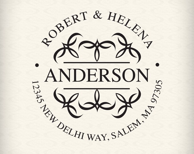 Custom Self-inking Address Stamp anderson - Etsy