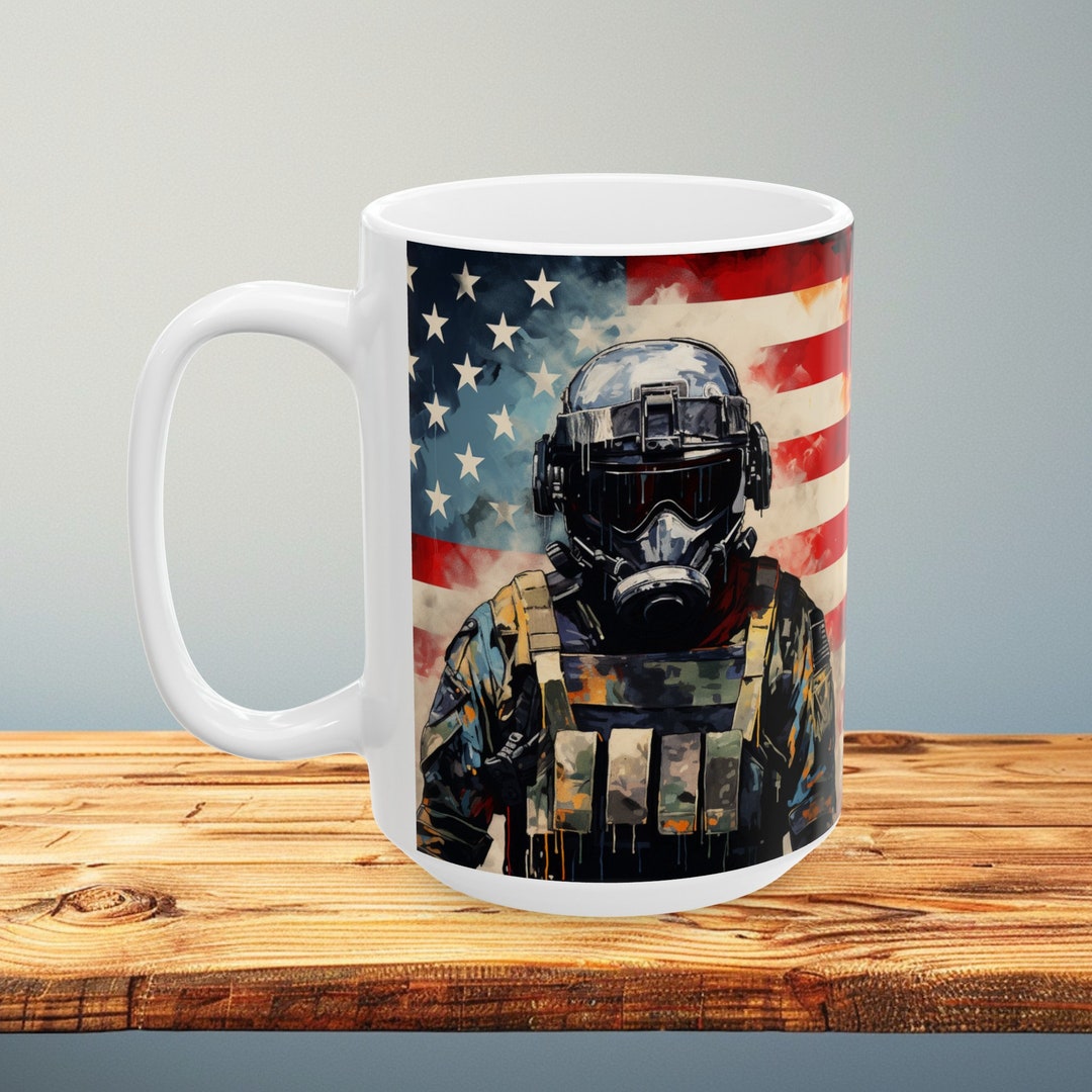 American Gas Mask Ceramic Coffee Mug - Etsy