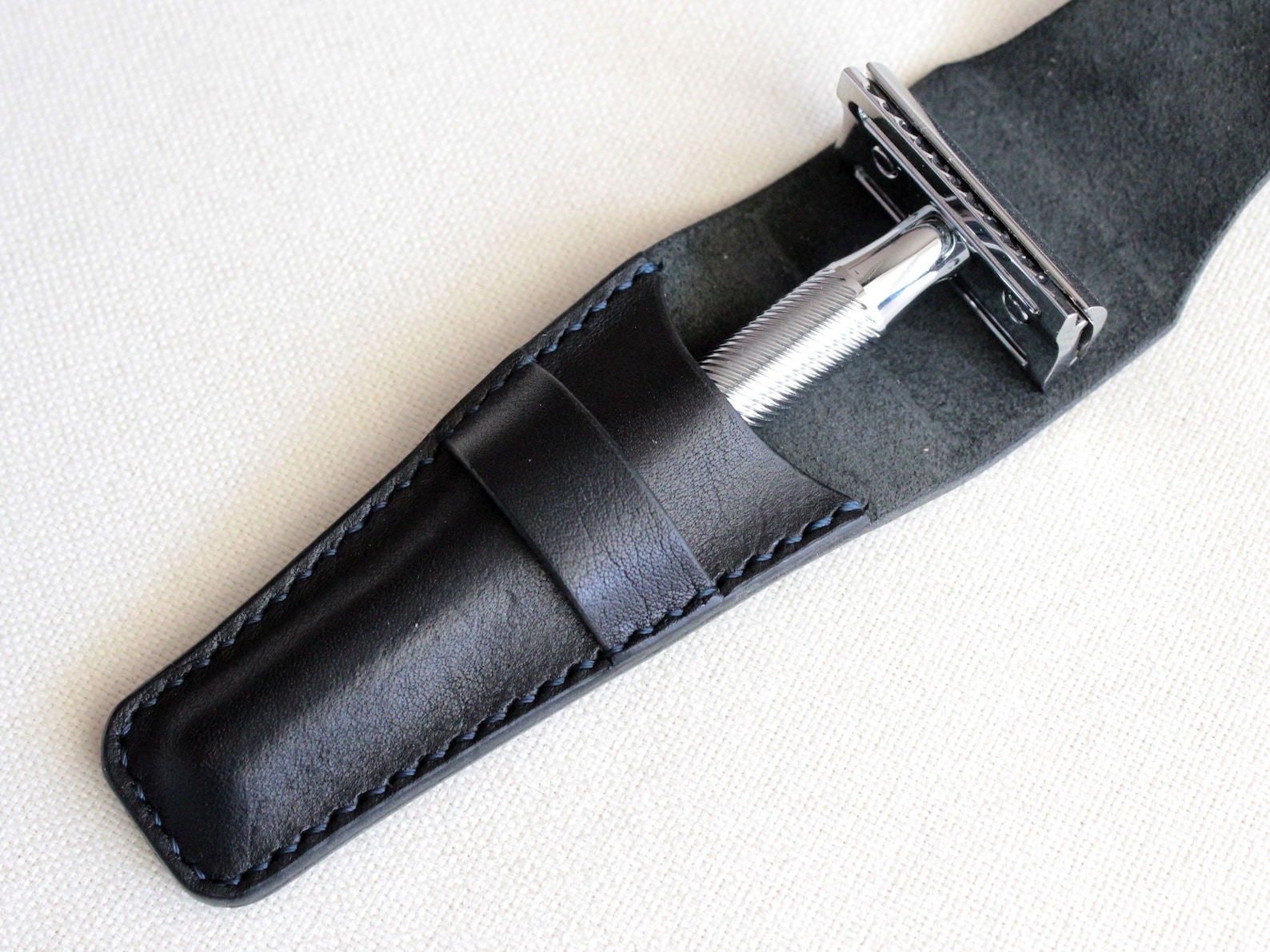Leather Safety Razor Pouch Handmade Safety Razor Case With - Etsy