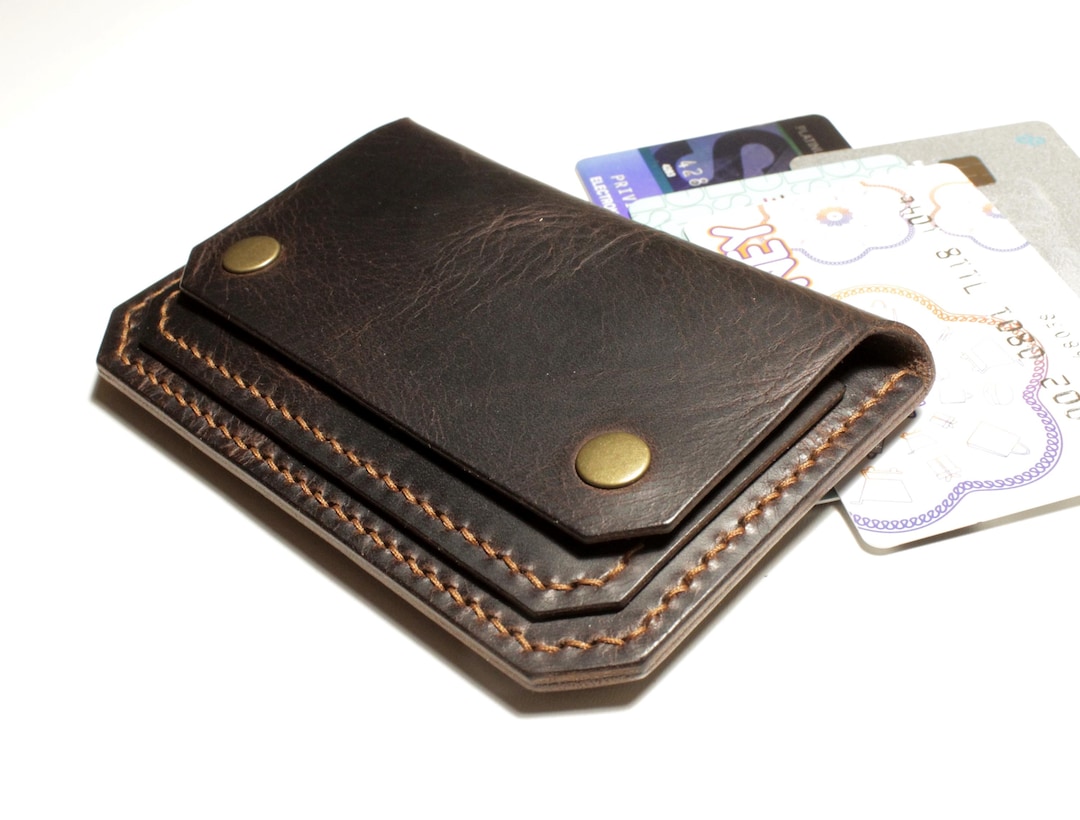 Leather Belt Wallet – Hidden Secret Pouch, Minimalist Slim Travel Card ...