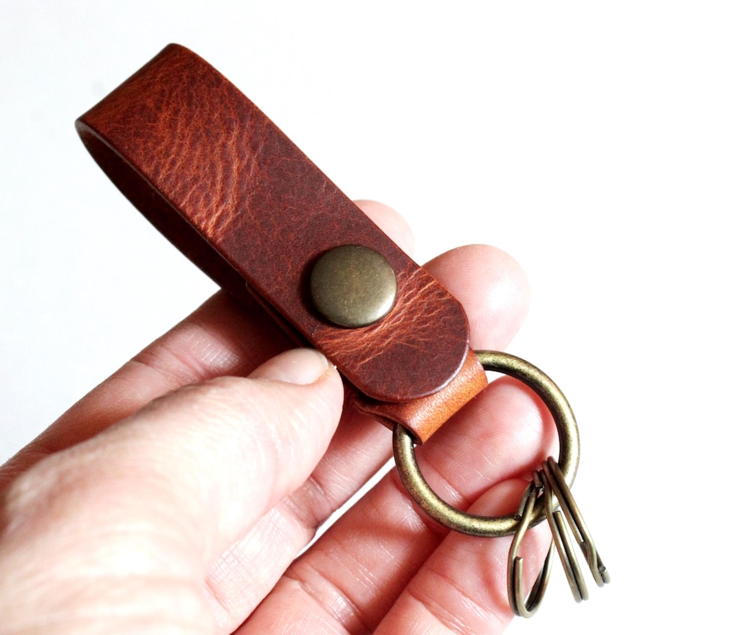 Leather Key Ring Holder, Belt Key Ring, Leather Belt Key Holder, Belt ...
