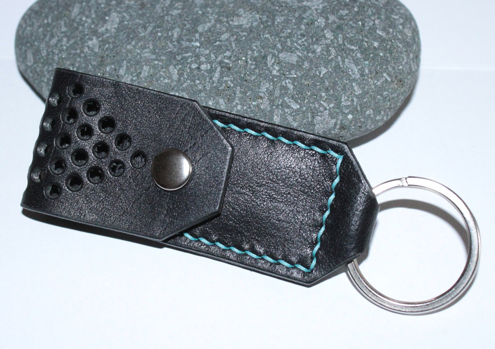 Minimalist Leather Keychain Toothpicks Holder Leather | Etsy