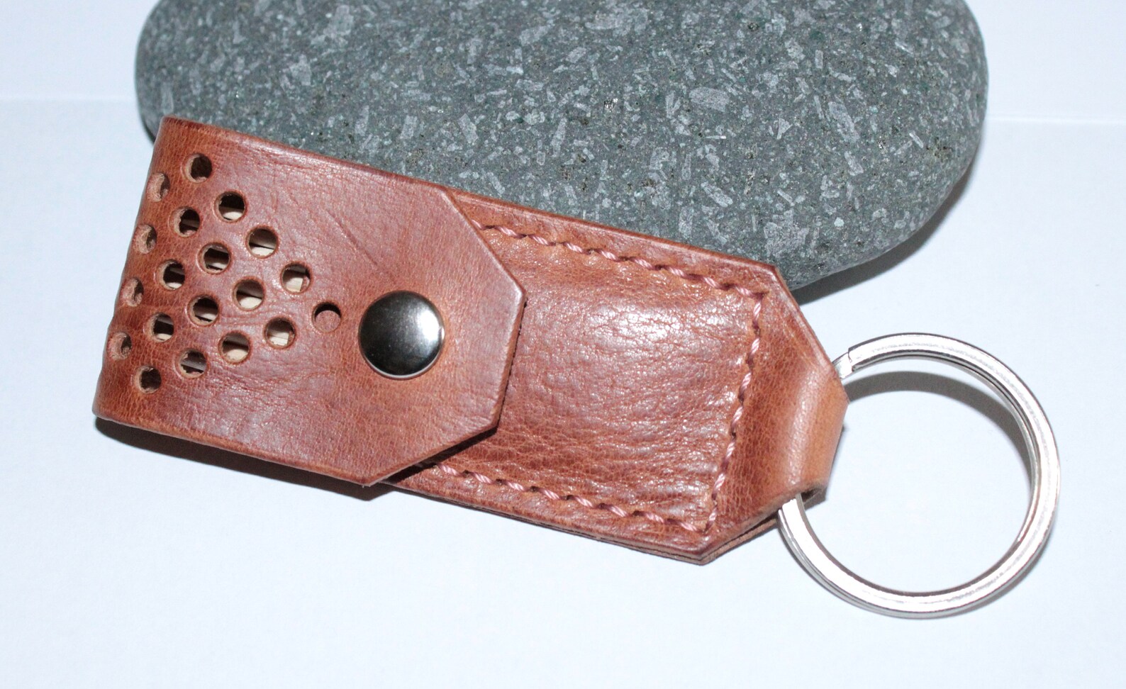 Minimalist Leather Keychain Toothpicks Holder Leather | Etsy